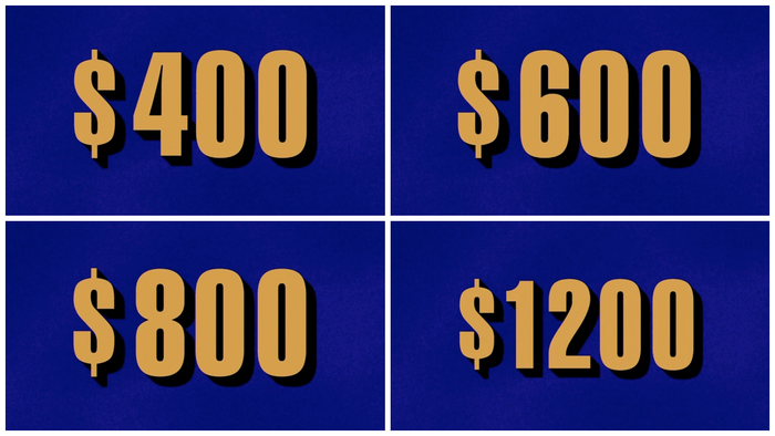 Jeopardy! game show - Fonts In Use