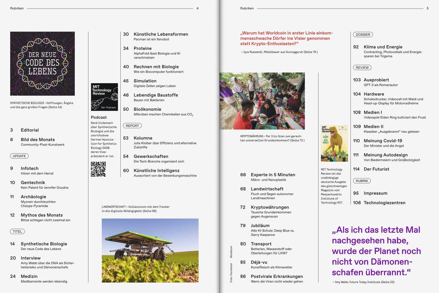 MIT Technology Review, German edition (2022 redesign) - Fonts In Use