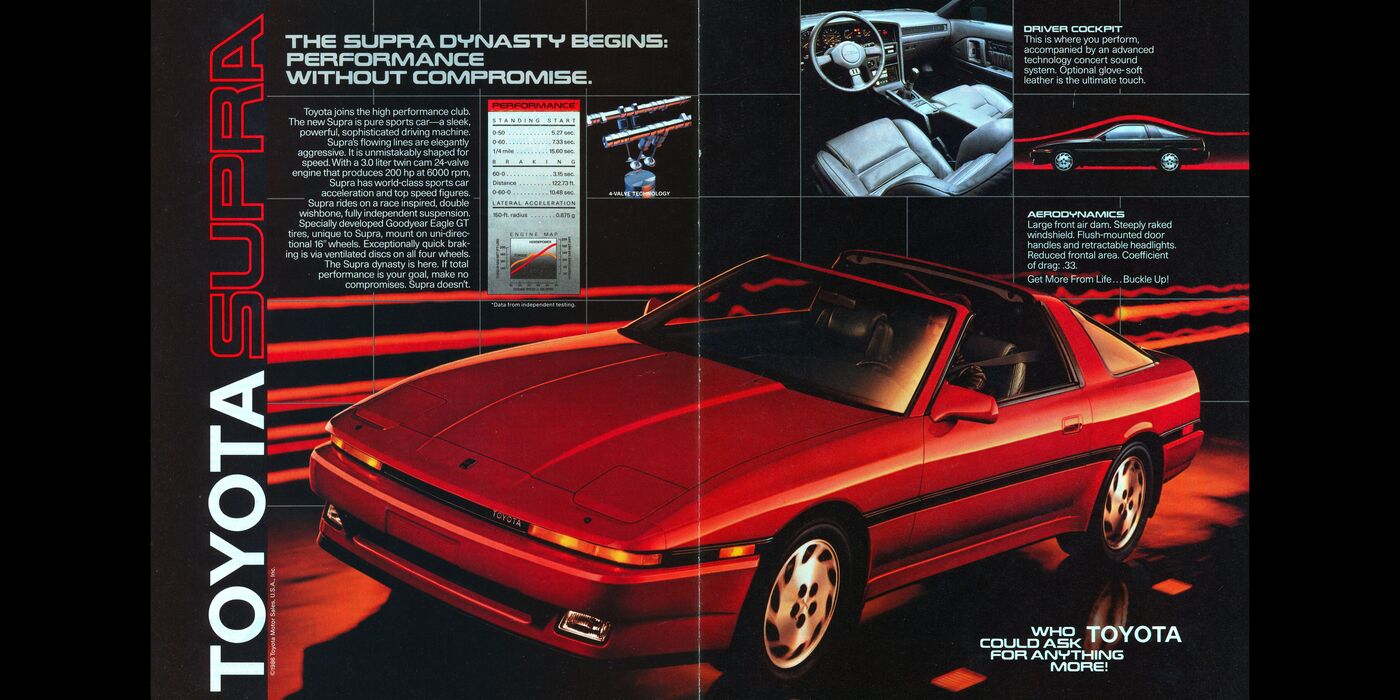 Toyota Celica ST Sport Coupe, Corolla FX 16, MR2 and Supra magazine ads ...