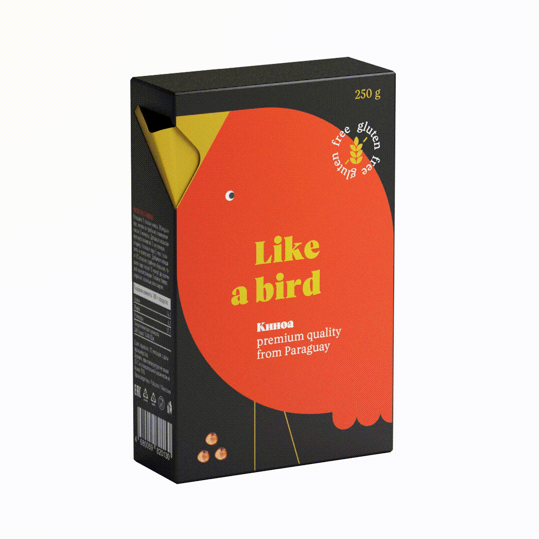 Like a bird packaging - Fonts In Use
