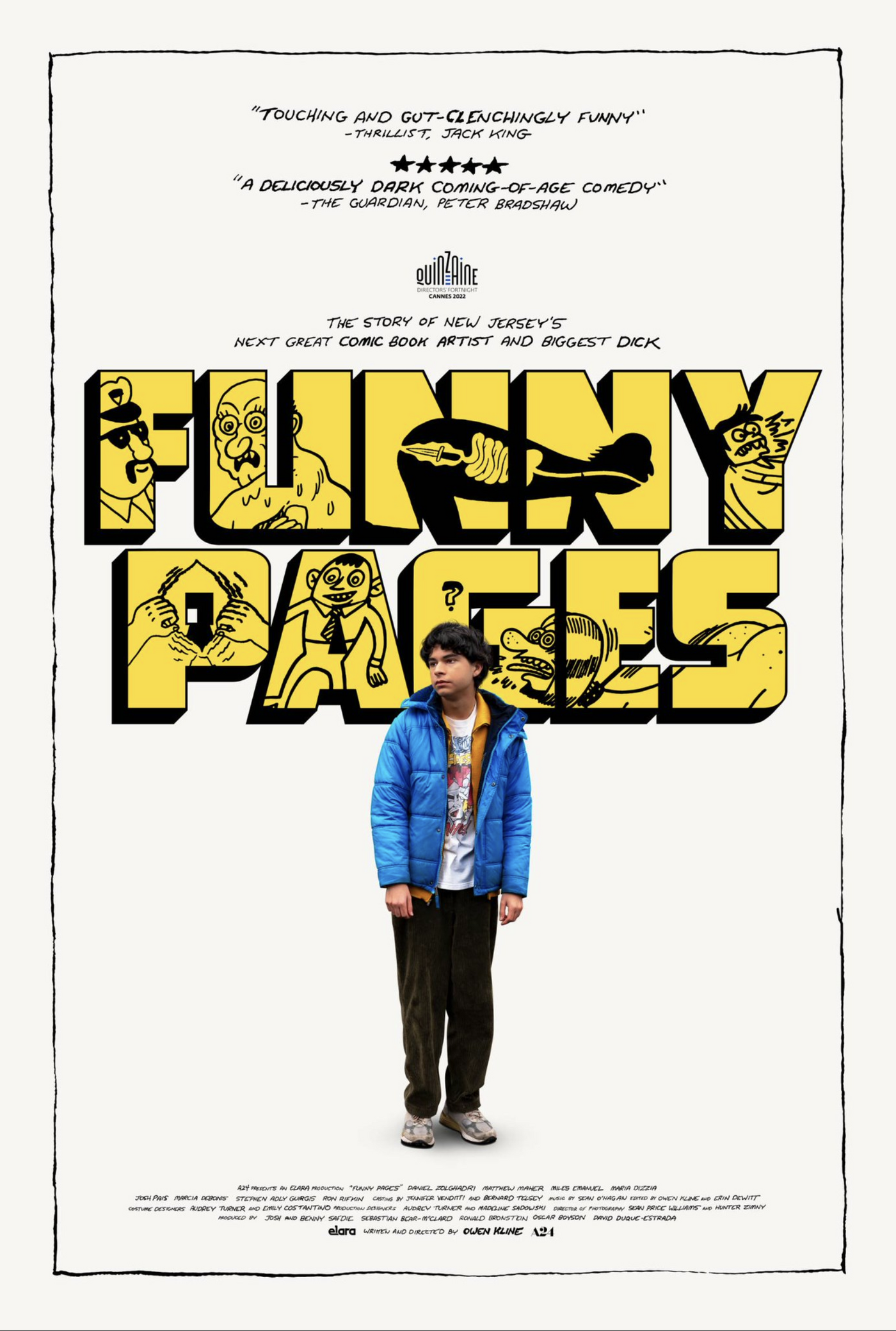 Funny Pages movie poster and trailer - Fonts In Use