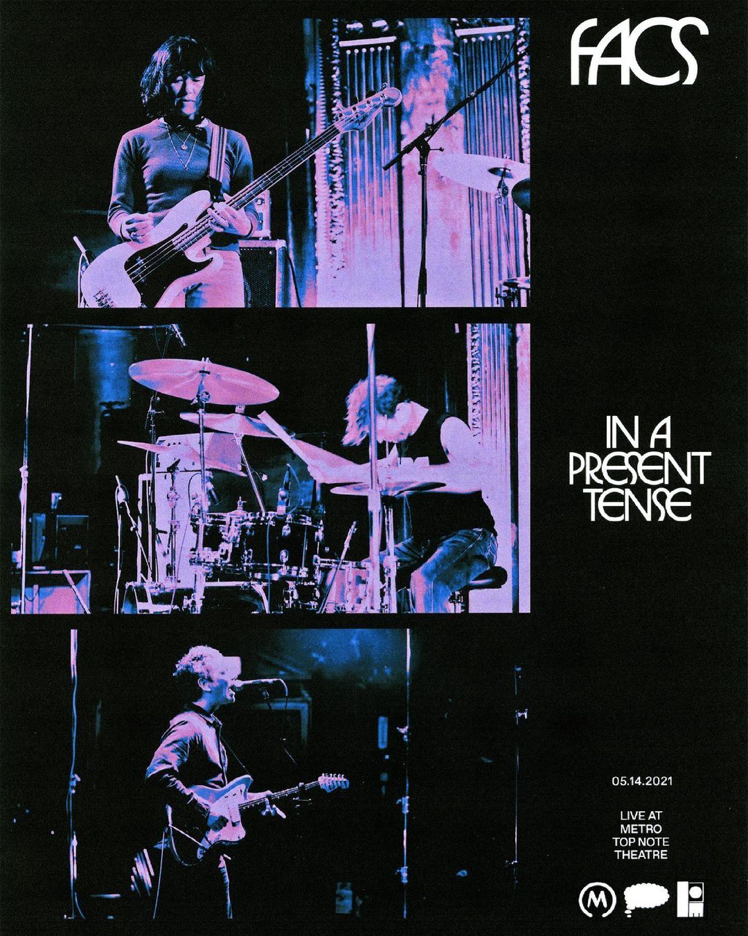 Facs – In A Present Tense posters - Fonts In Use