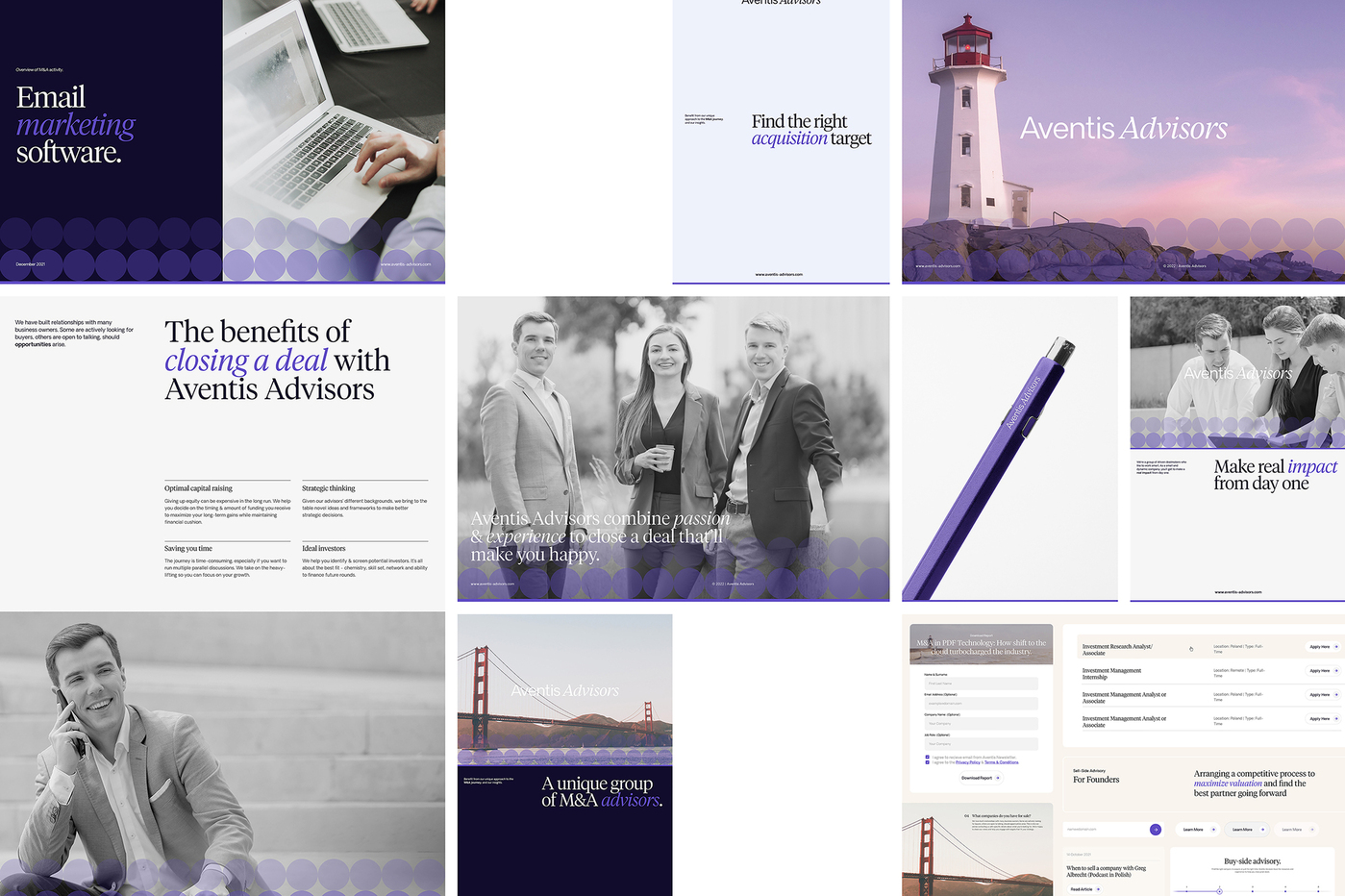 Aventis Advisors visual identity - Fonts In Use