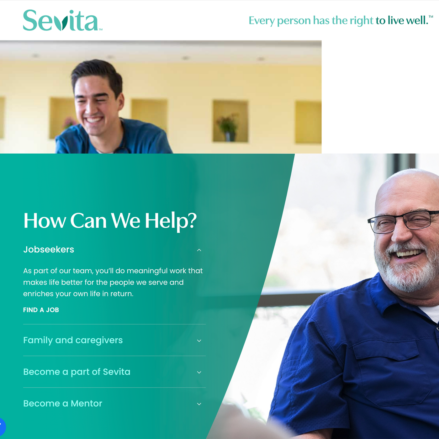 Sevita website - Fonts In Use