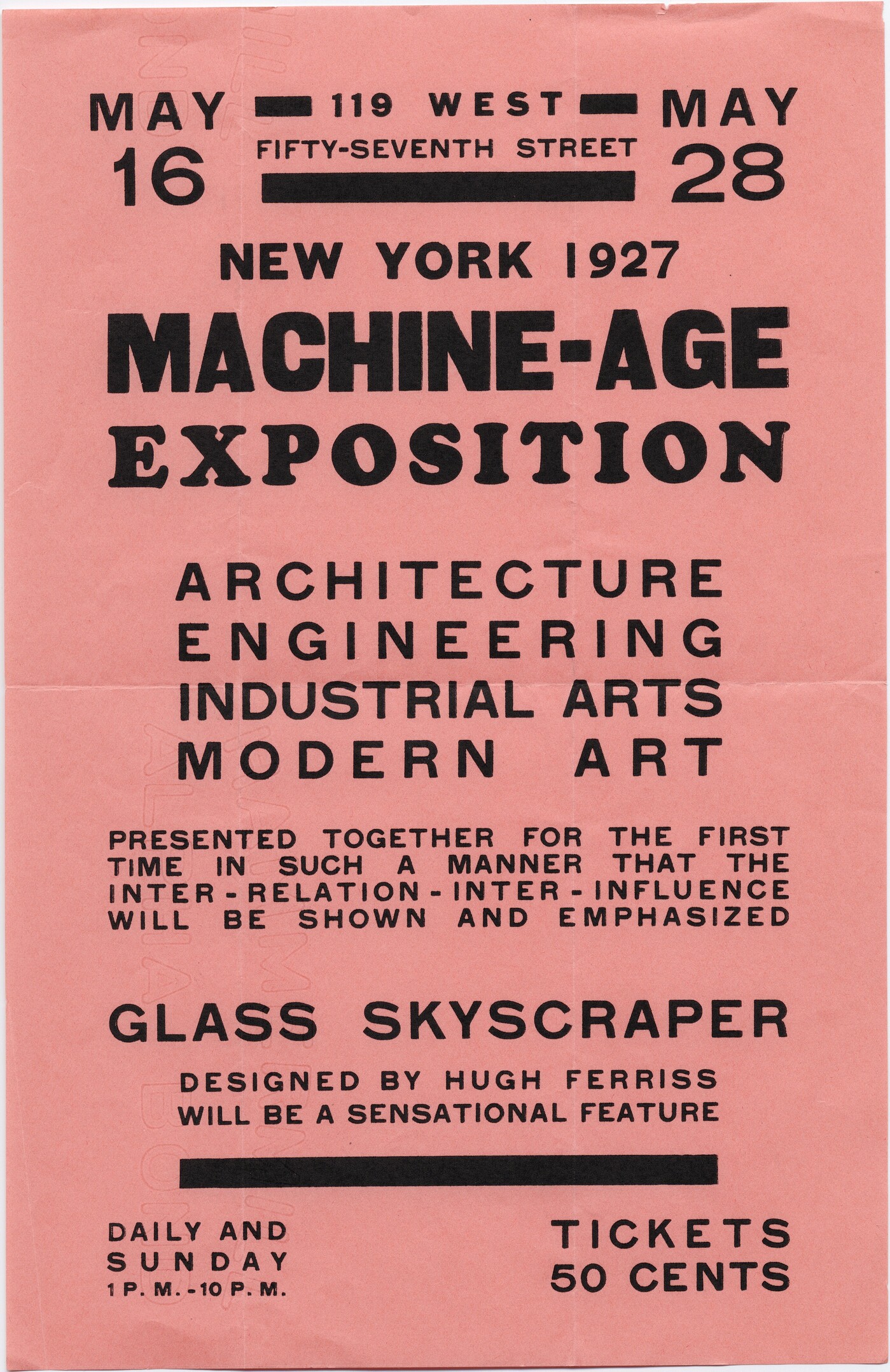 Machine-Age Exposition 1927 poster - Fonts In Use