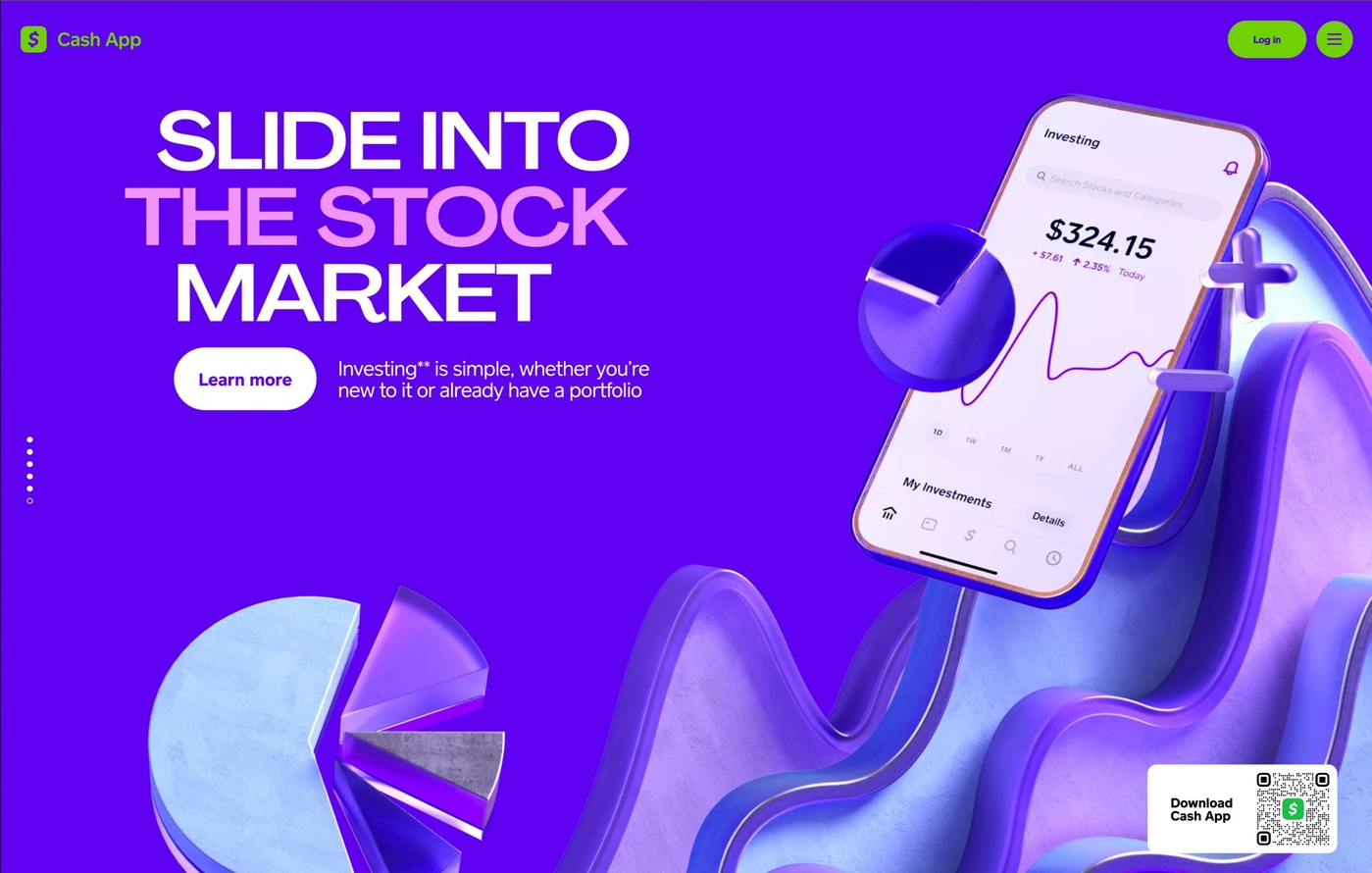 Cash App website - Fonts In Use