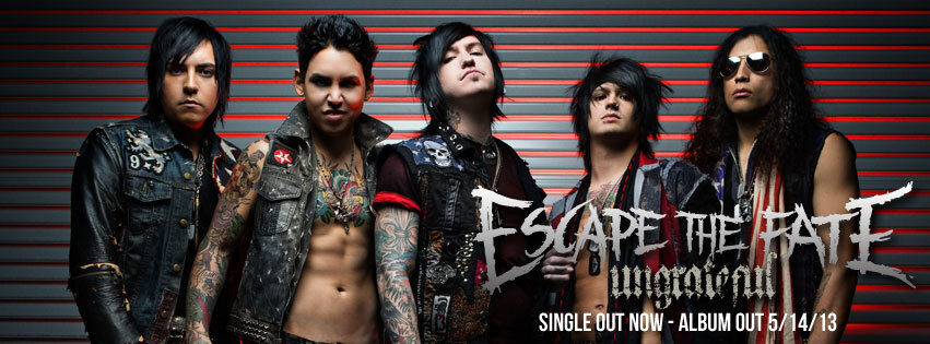 Escape the Fate – Ungrateful album art - Fonts In Use