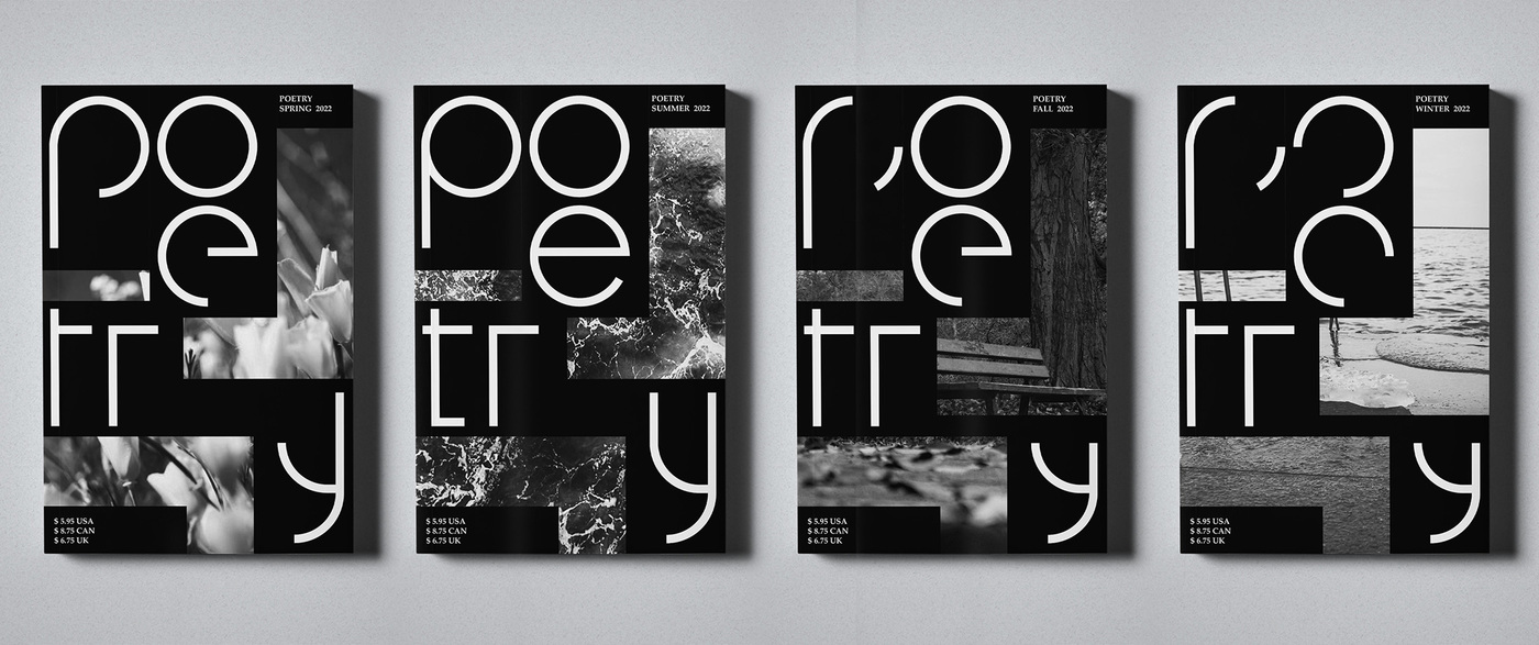 Poetry Foundation identity (SAIC student project) - Fonts In Use