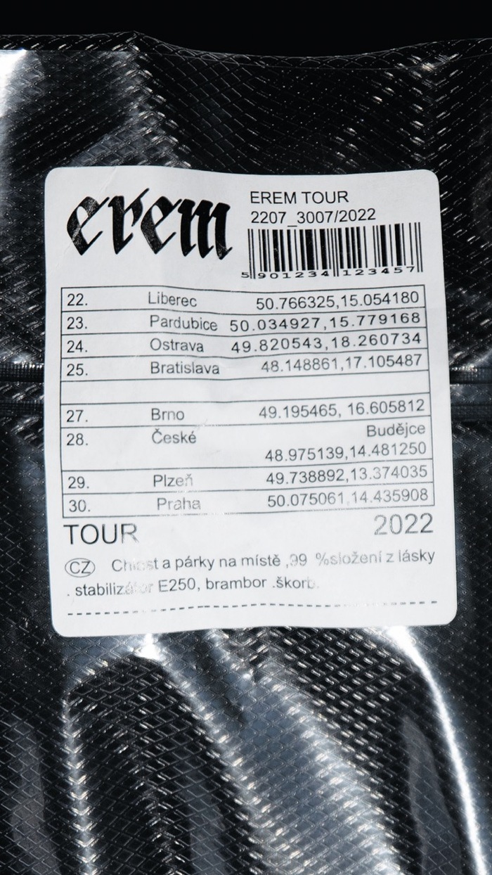 Erem Tour 2022 - Fonts In Use