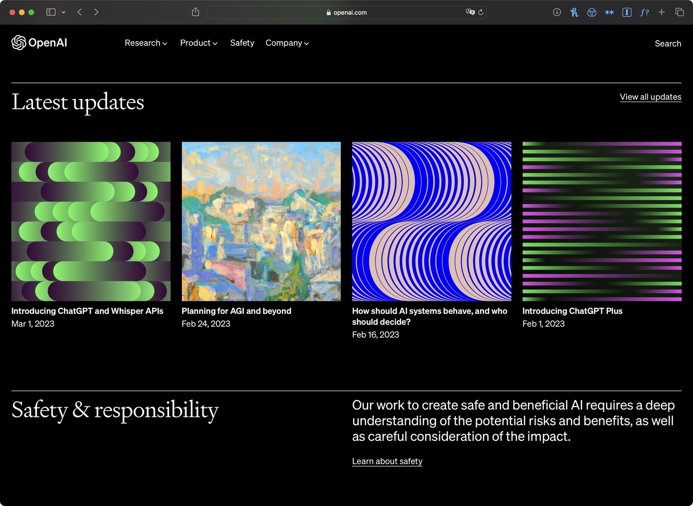 OpenAI website - Fonts In Use