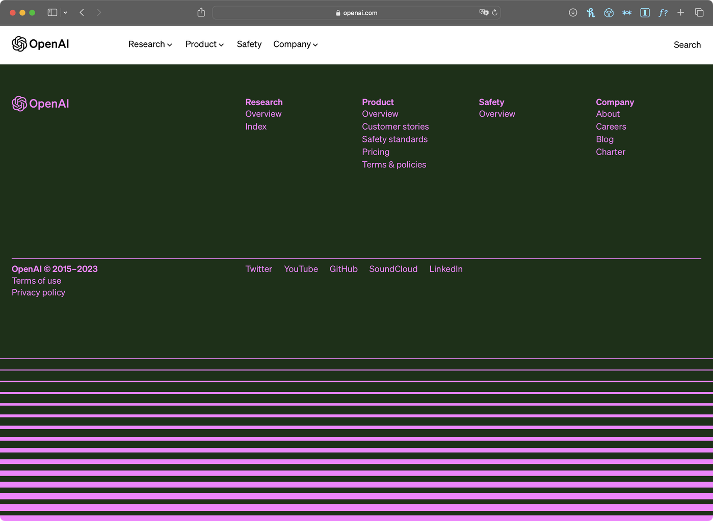 OpenAI website - Fonts In Use