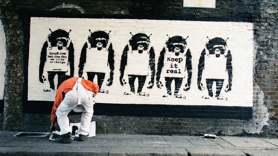 Banksy signature and various early works - Fonts In Use
