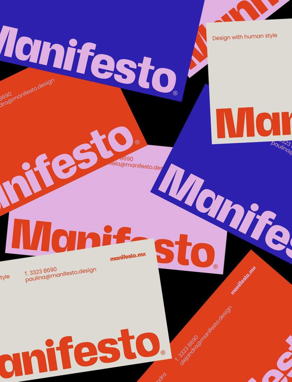 Manifesto Design identity - Fonts In Use