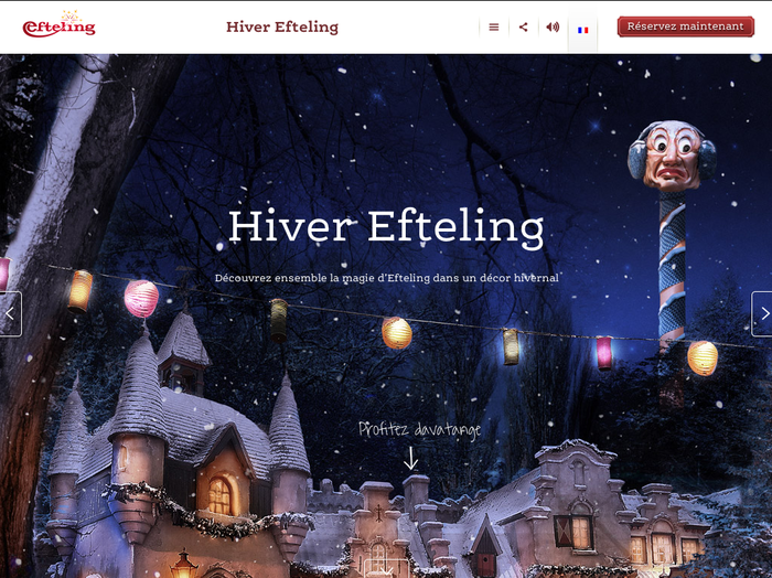 Efteling website - Fonts In Use