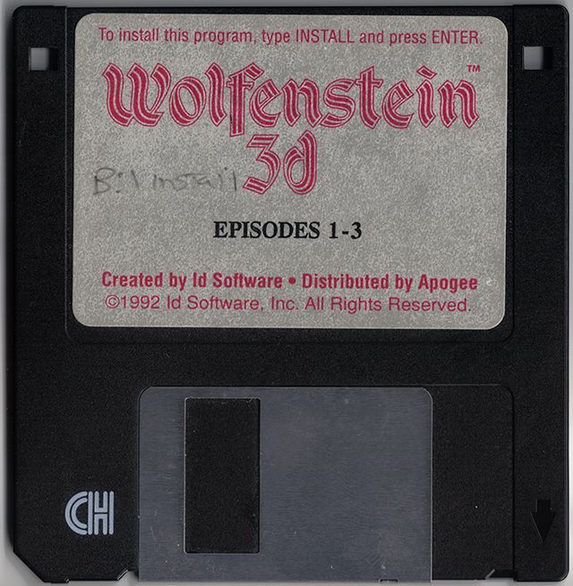Wolfenstein 3D (DOS) - Fonts In Use