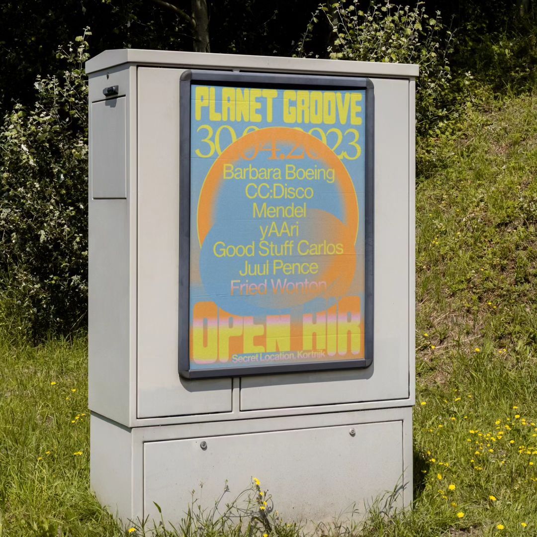Planet Groove posters and flyers - Fonts In Use
