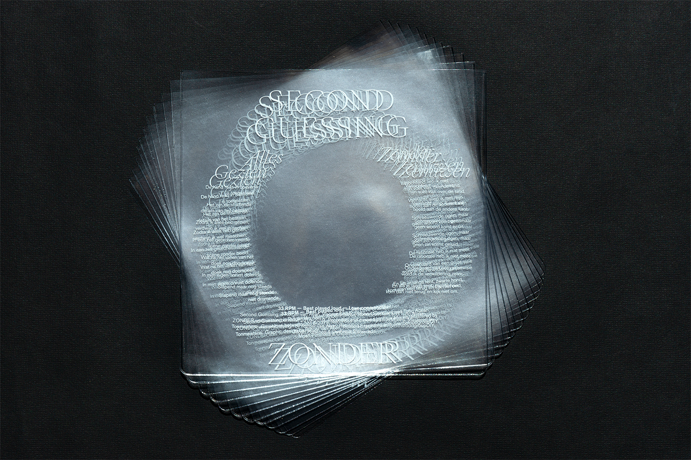 Second Guessing – Zonder record and poster - Fonts In Use