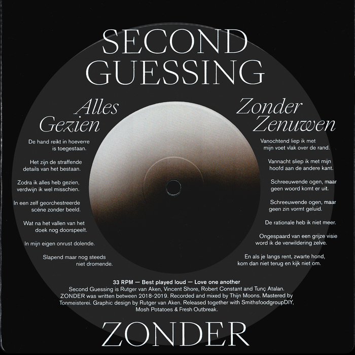 Second Guessing – Zonder record and poster - Fonts In Use