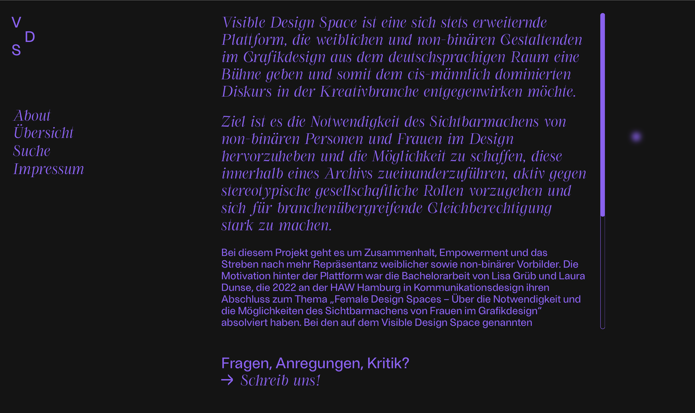 Visible Design Space - Fonts In Use