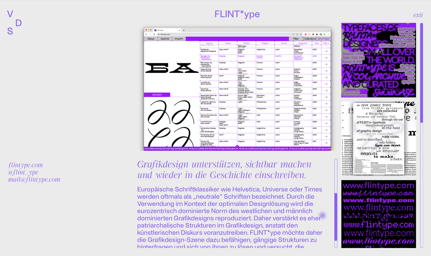 Visible Design Space - Fonts In Use
