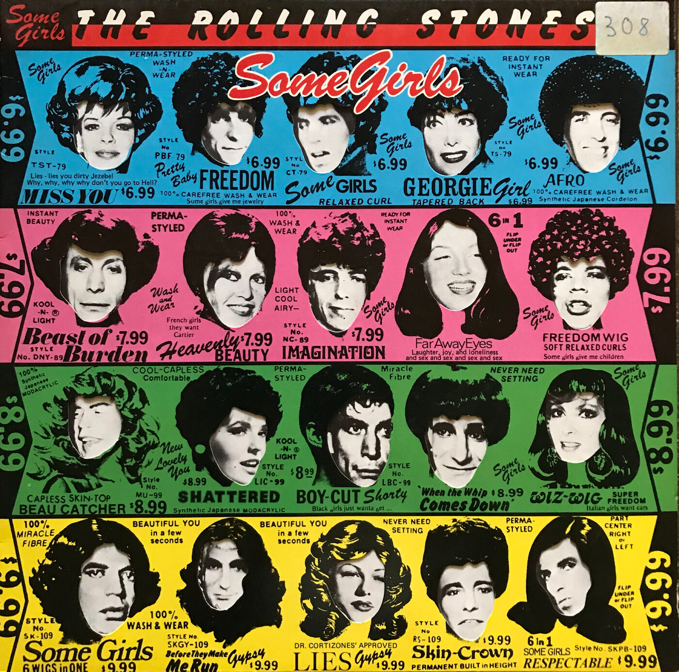 The Rolling Stones – Some Girls album art - Fonts In Use