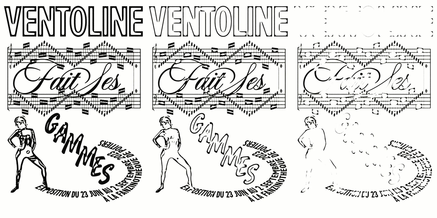 Ventoline fait ses gammes (2020–?) exhibition - Fonts In Use