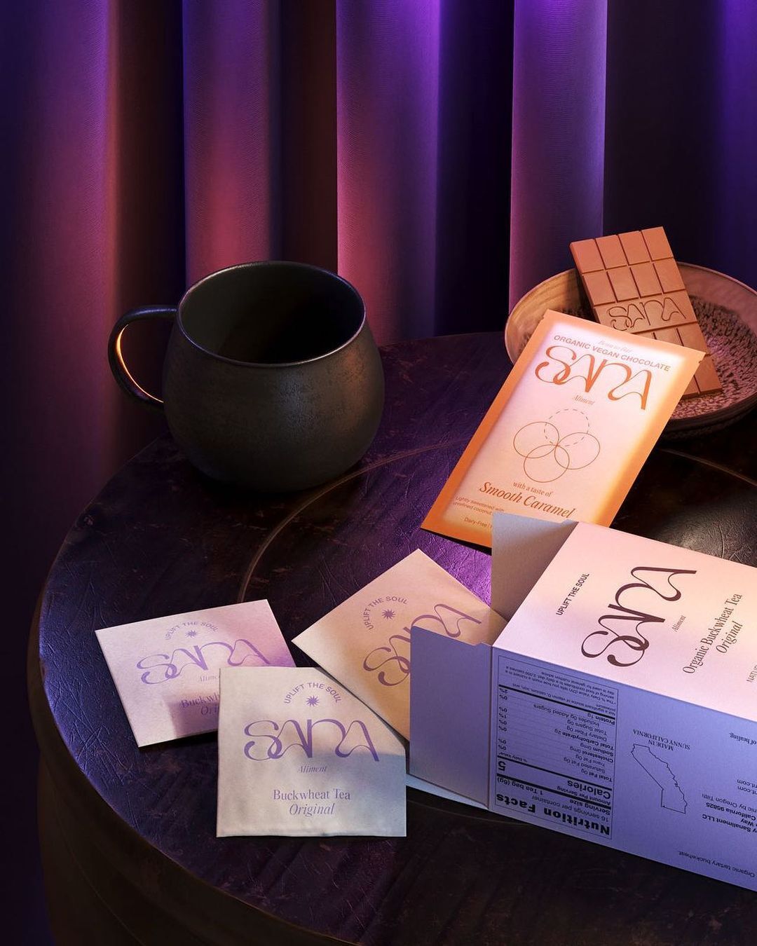 Sána identity and packaging - Fonts In Use