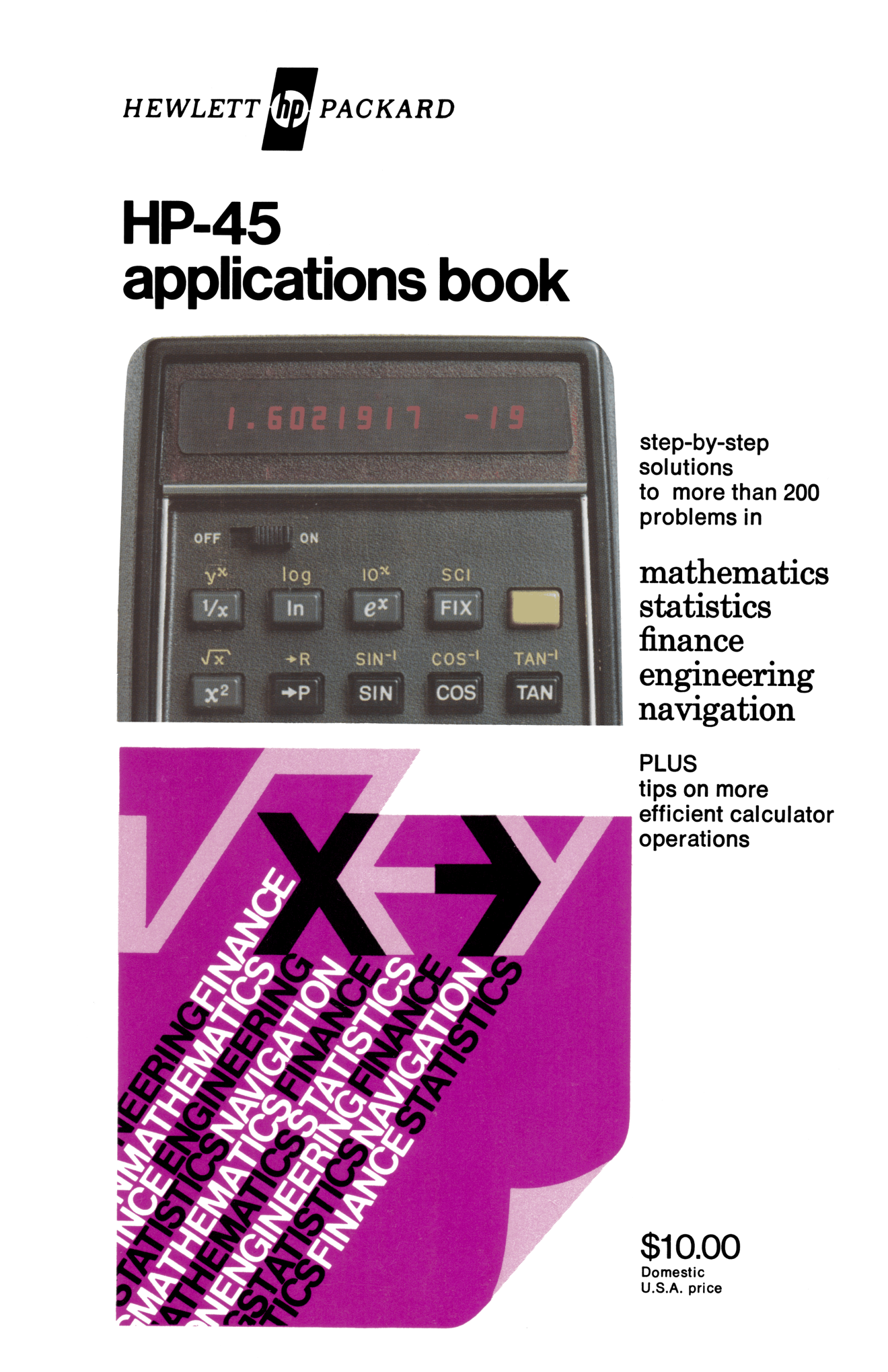 HP-45 calculator documentation - Fonts In Use