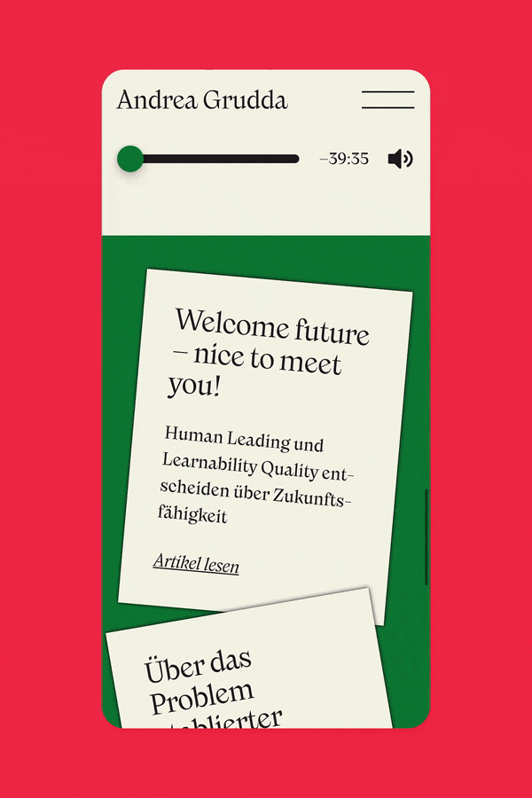 Andrea Grudda consultant - Fonts In Use