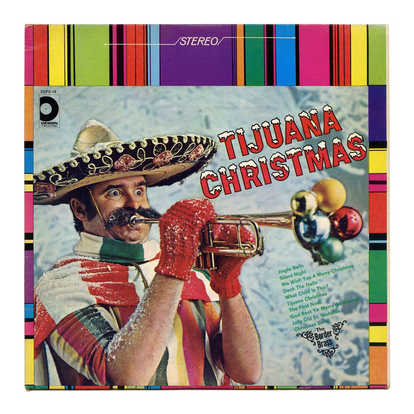 The Border Brass – Tijuana Christmas album art - Fonts In Use