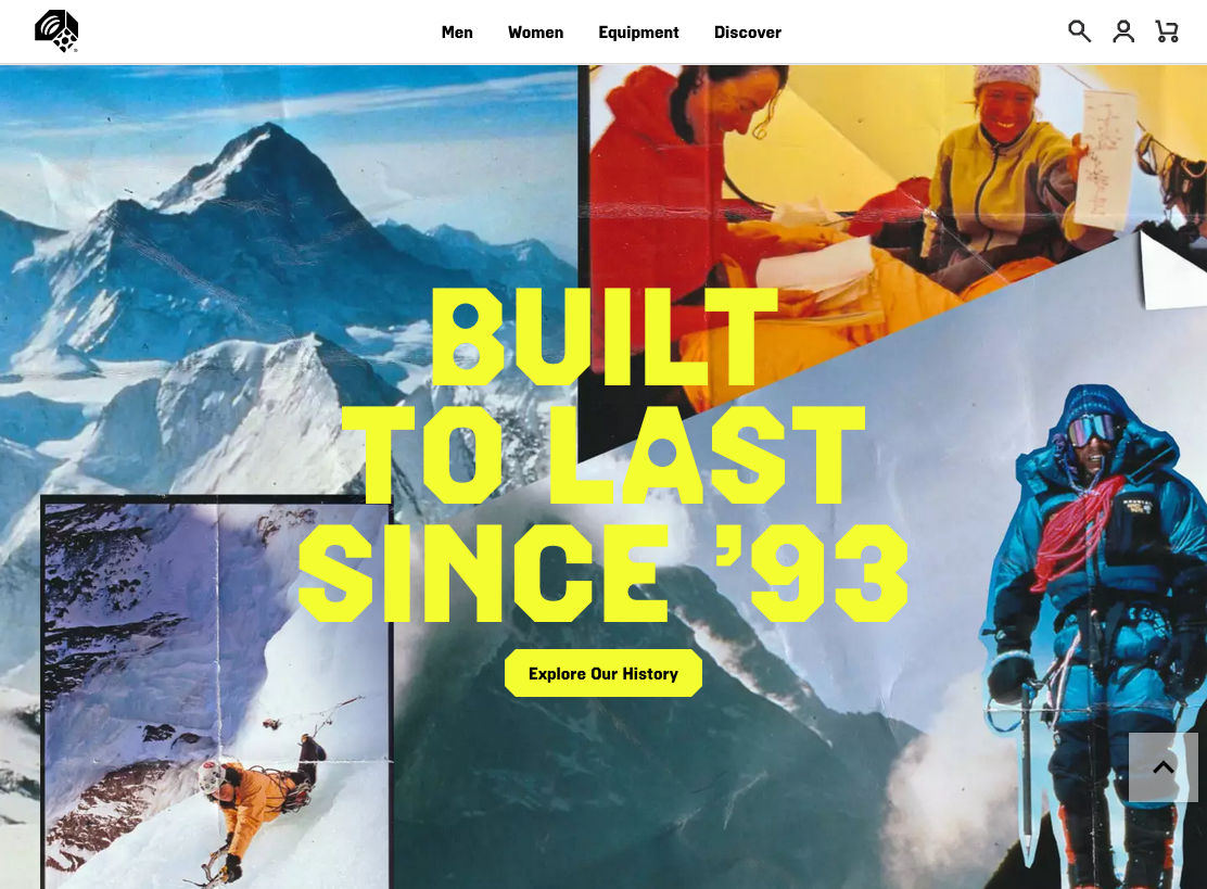 Mountain Hardwear rebrand and “Seek Wilder Paths” campaign - Fonts In Use