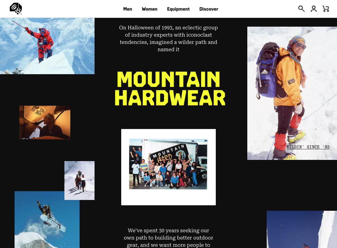 Mountain Hardwear rebrand and “Seek Wilder Paths” campaign - Fonts In Use