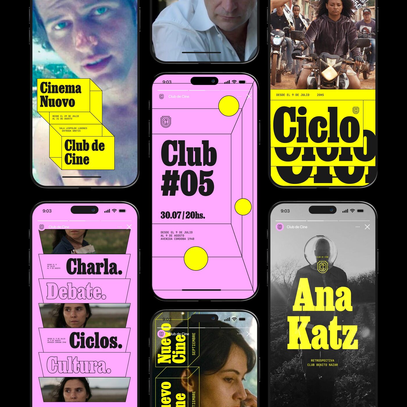 Club de cine - Fonts In Use