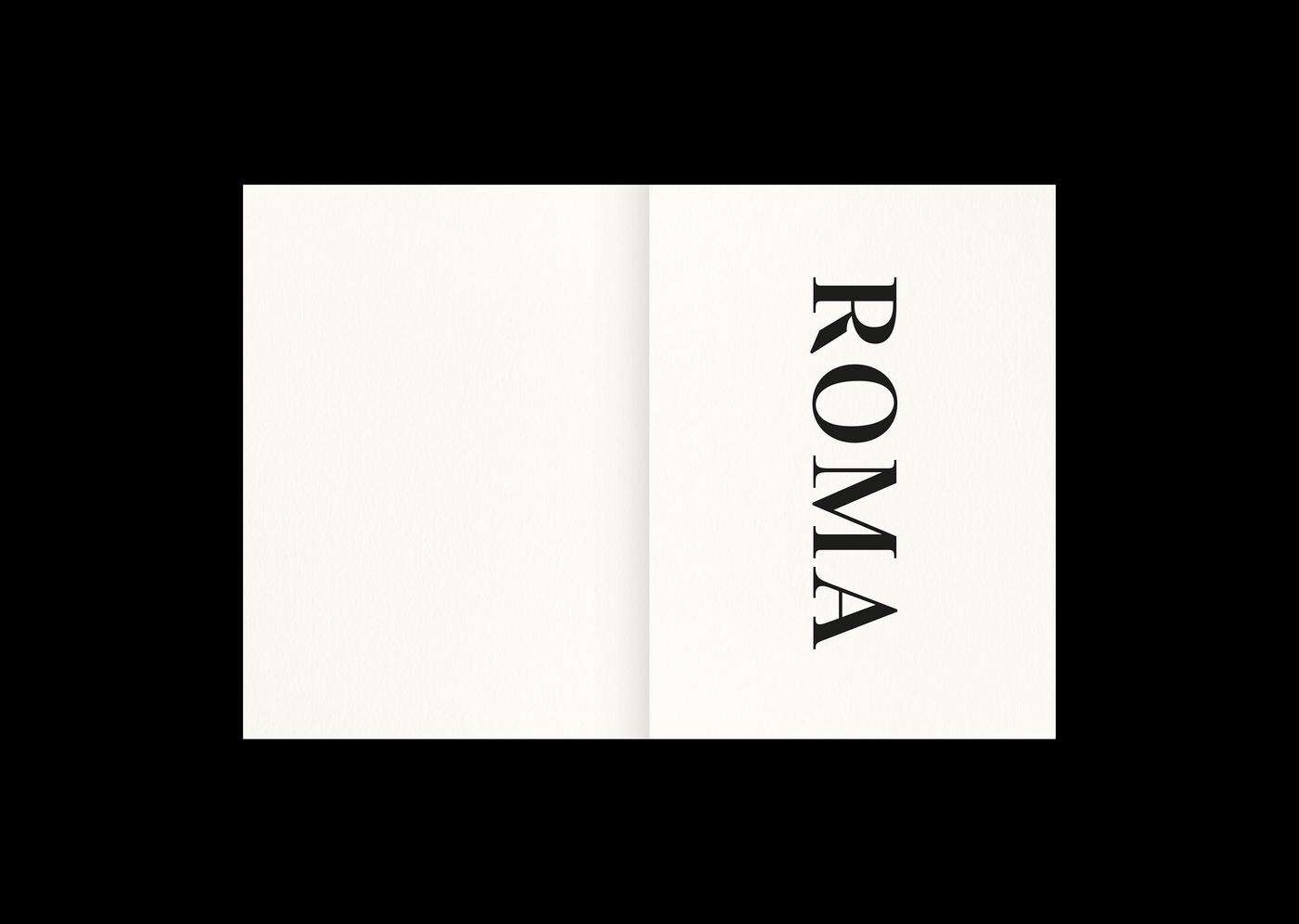 Roma by Toby Glanville - Fonts In Use