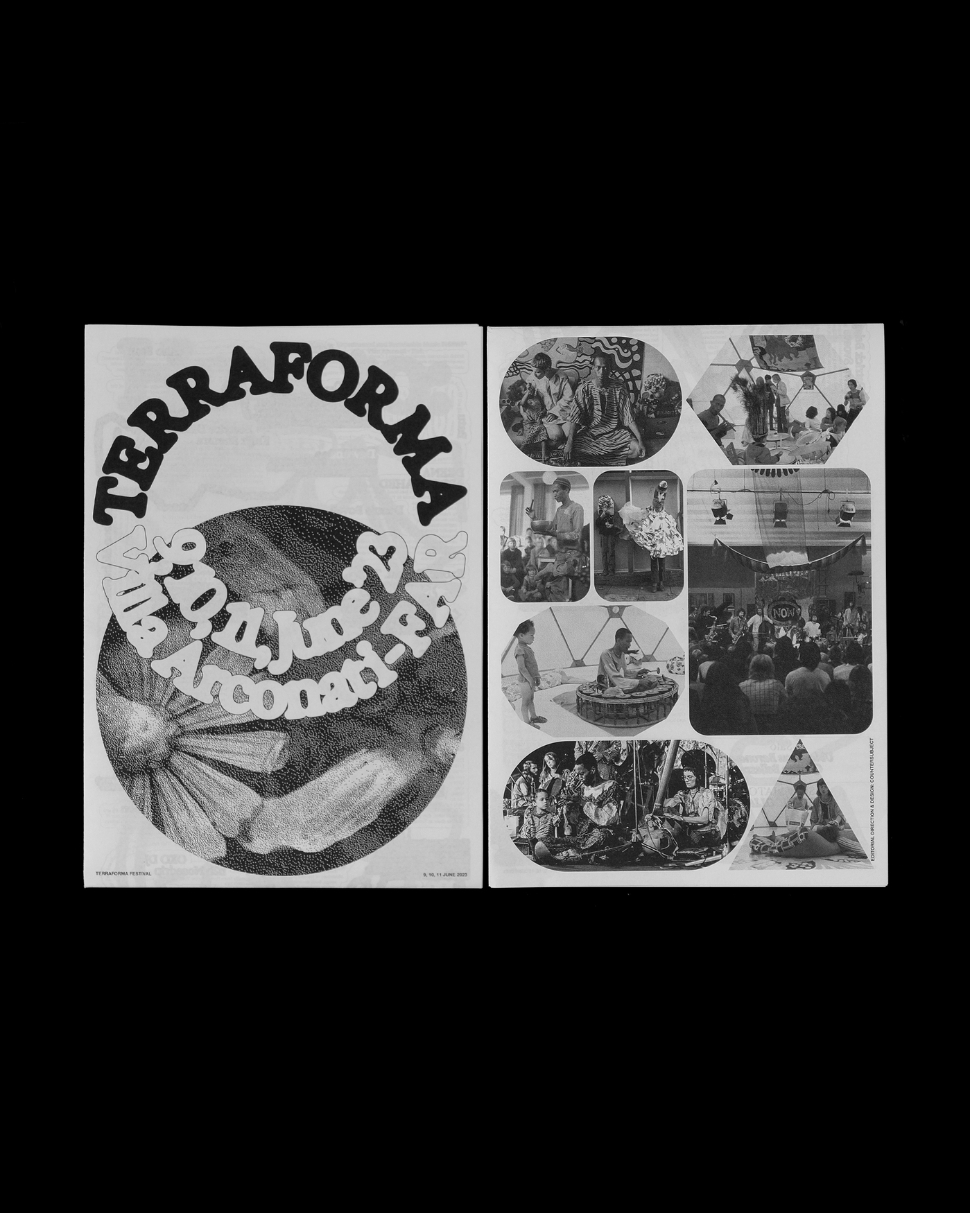 Terraforma fanzine - Fonts In Use