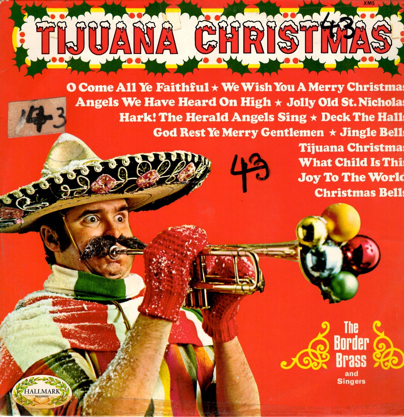 The Border Brass – Tijuana Christmas album art - Fonts In Use