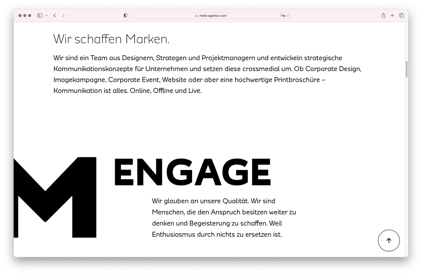 MEFA Strategic Communication identity and website - Fonts In Use