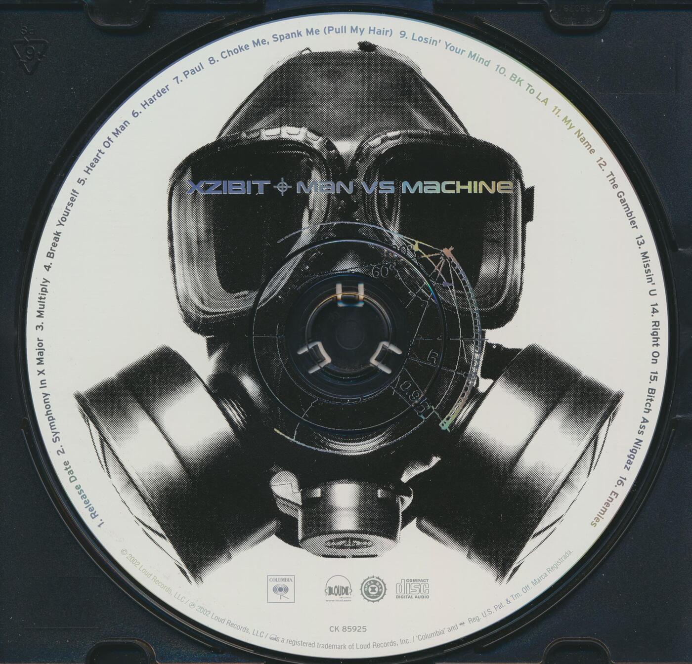 Xzibit – Man vs. Machine album art - Fonts In Use