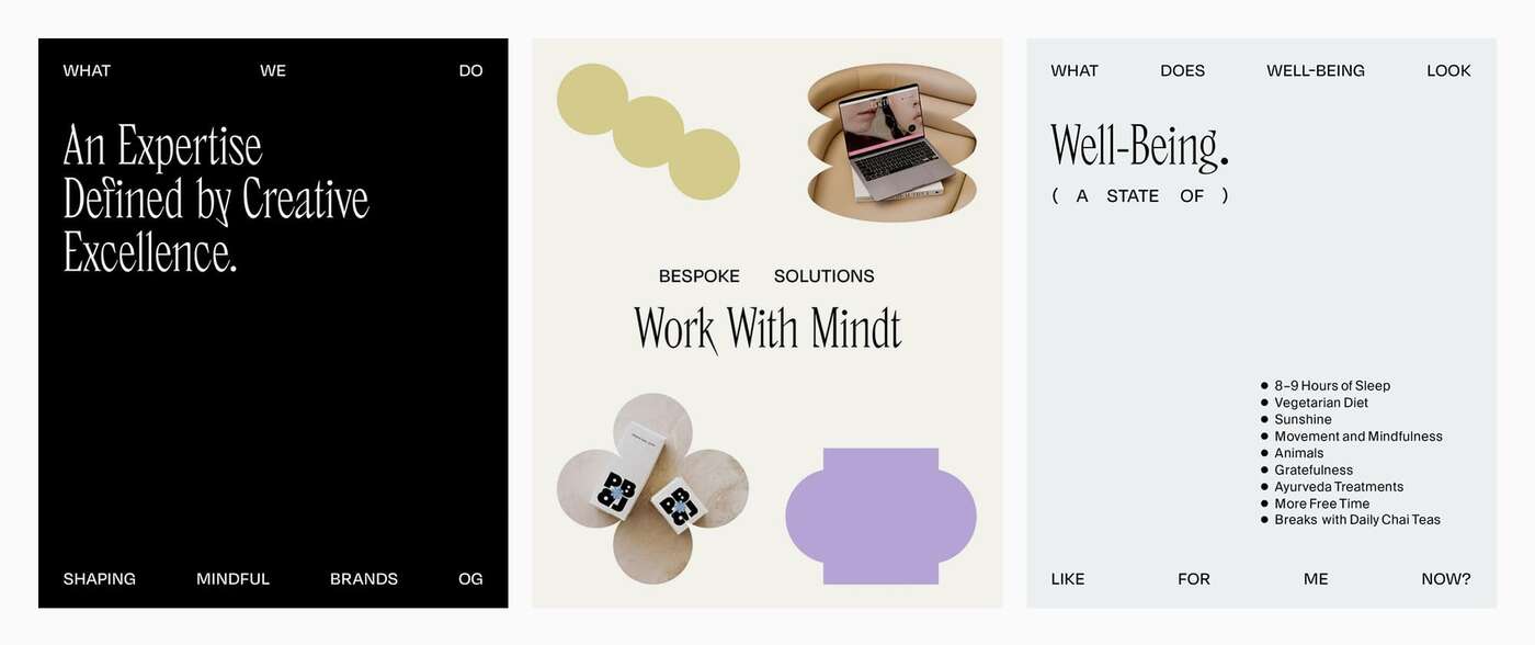 Mindt - Fonts In Use