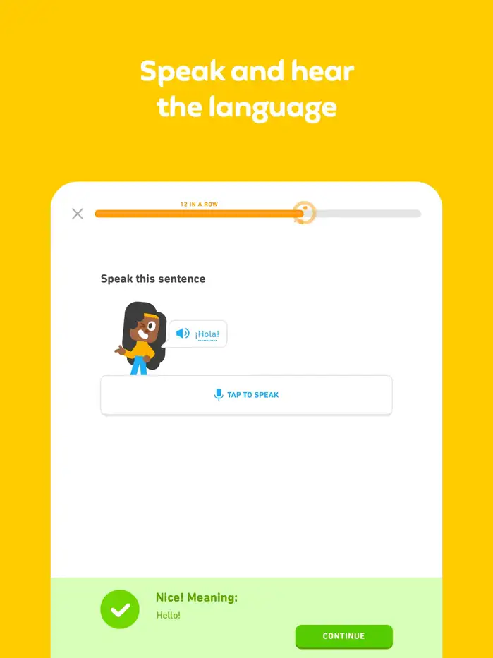Duolingo app - Fonts In Use