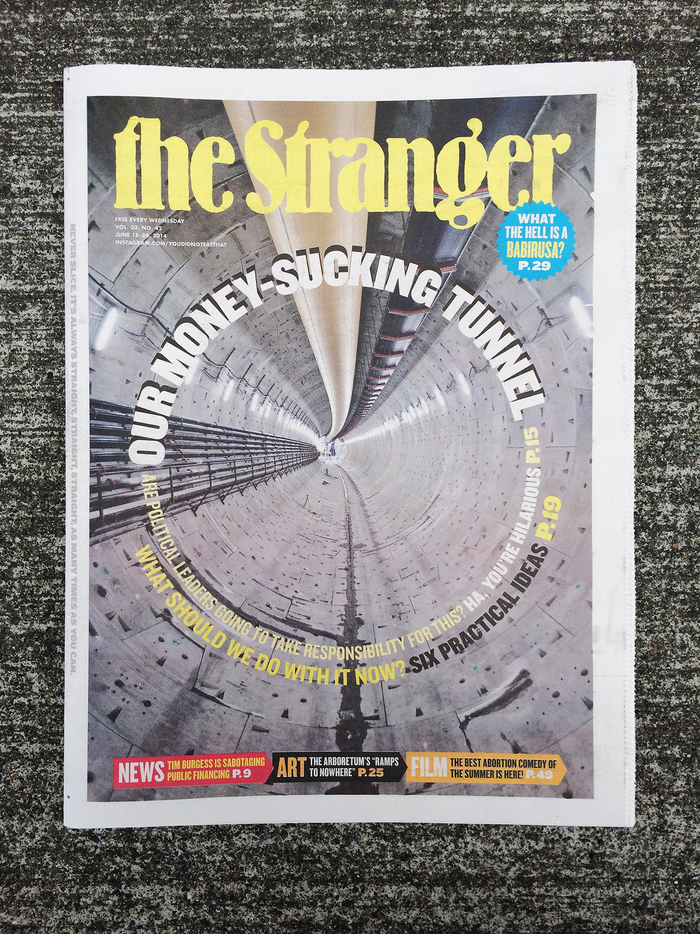 The Stranger, Vol. 23, No. 42 Cover - Fonts In Use