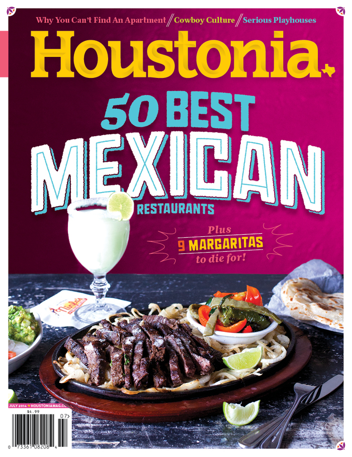 Houstonia Magazine, July 2014 — Best Mexican Restaurants - Fonts In Use