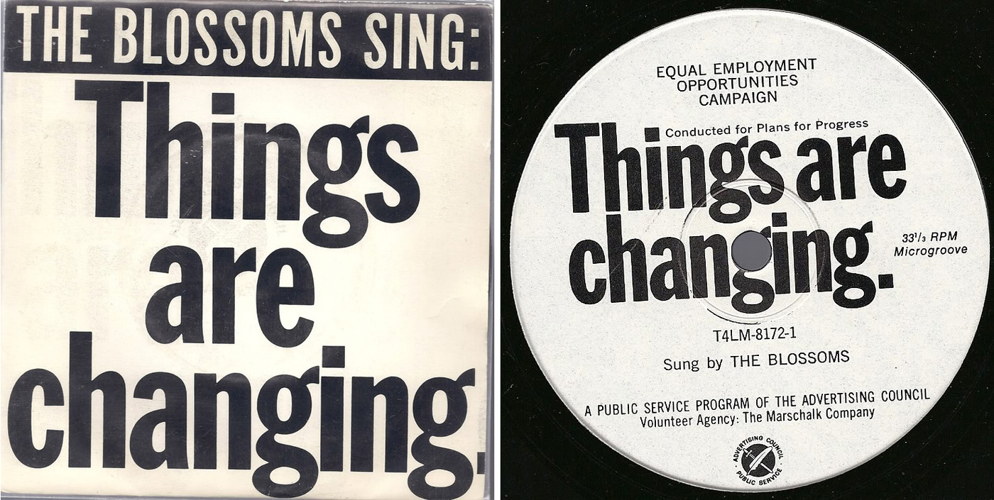 “Things are changing.” campaign - Fonts In Use