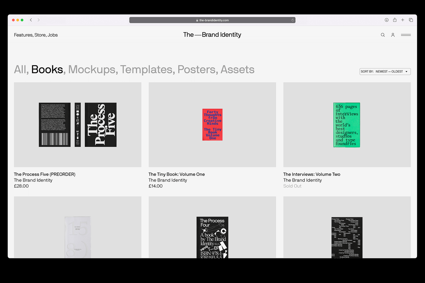 The Brand Identity website - Fonts In Use