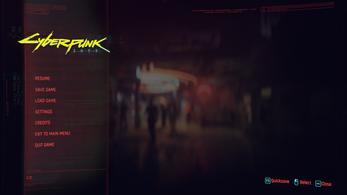 Cyberpunk 2077 video game - Fonts In Use