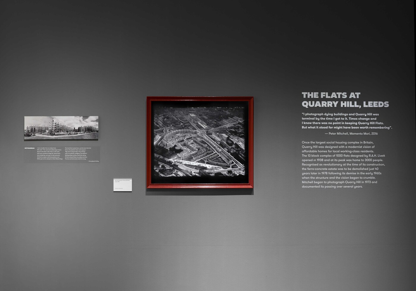 Peter Mitchell – Nothing Lasts Forever exhibition - Fonts In Use