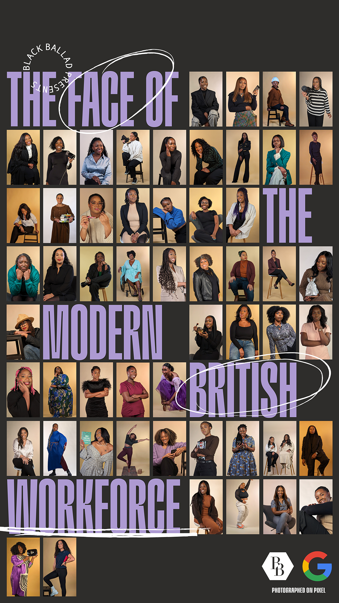 “The Face of the Modern British Workforce” campaign - Fonts In Use