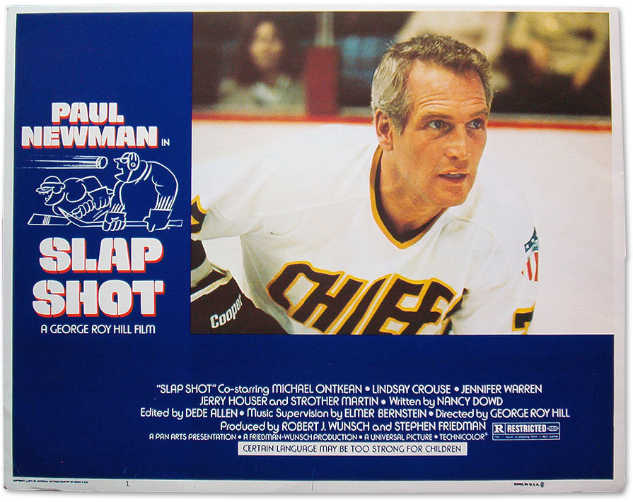 Slap Shot poster and lobby cards - Fonts In Use