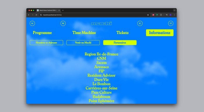 Macki Music Festival 2024 - Fonts In Use