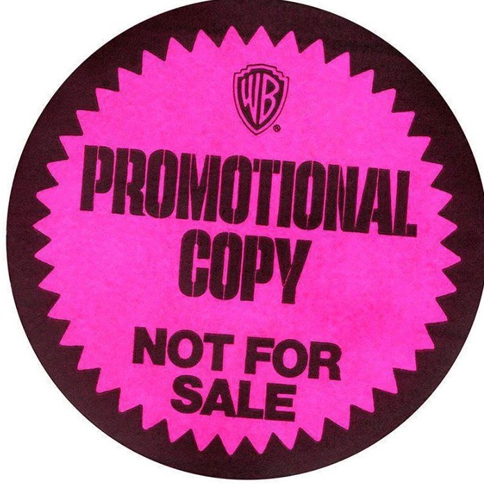 Warner Bros. “Promotional Copy” stickers - Fonts In Use